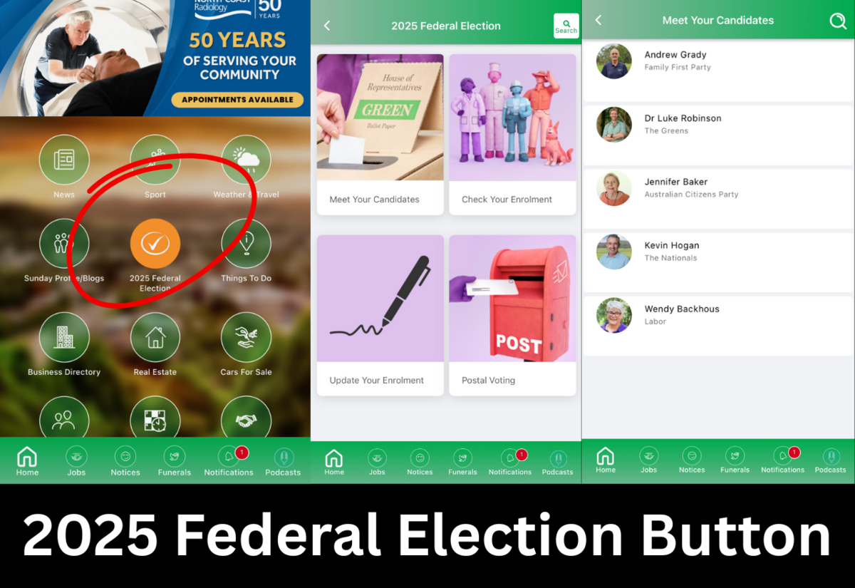 2025 Federal Election button launches